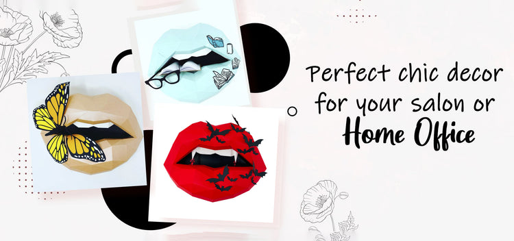 Pucker UP Paper Lips- handmade by Laura Richey